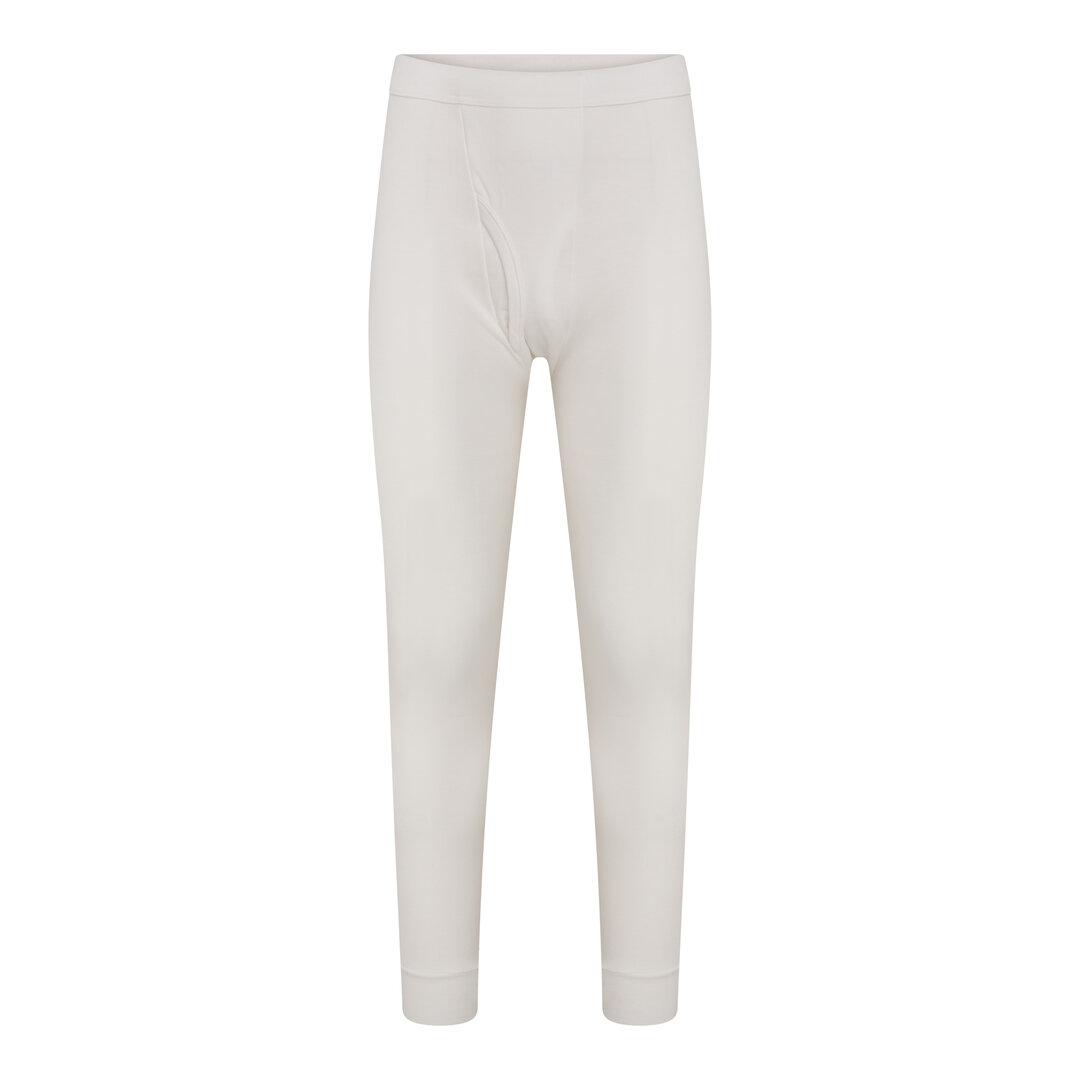 Beeren Thermo Lange Pantalon wolwit met gulp | € 22.95 | Ondergoedland.nl